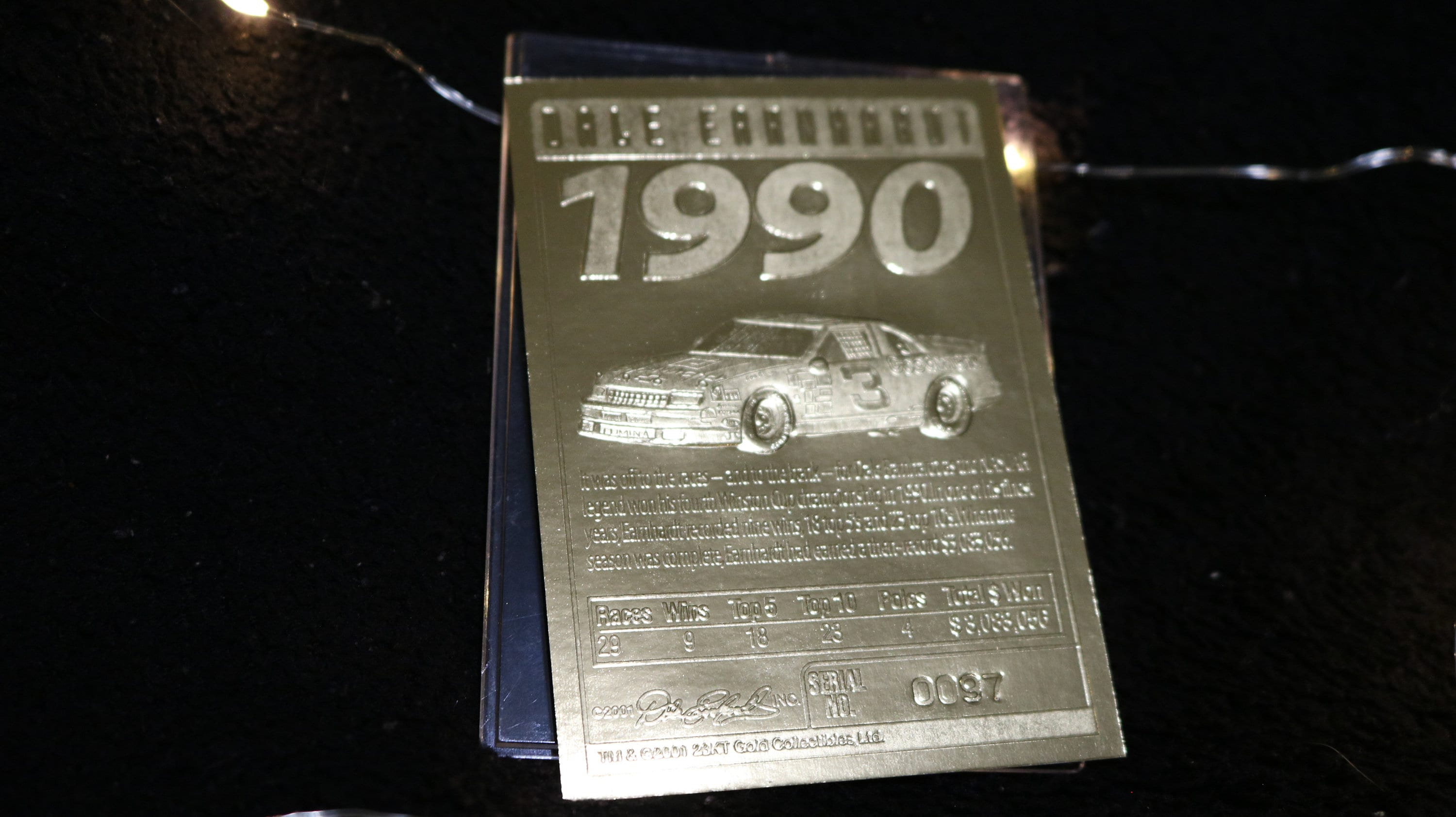 Dale Earnhardt NASCAR Nascar Card Dale Earnhardt Card 23 K Gold Nascar ...