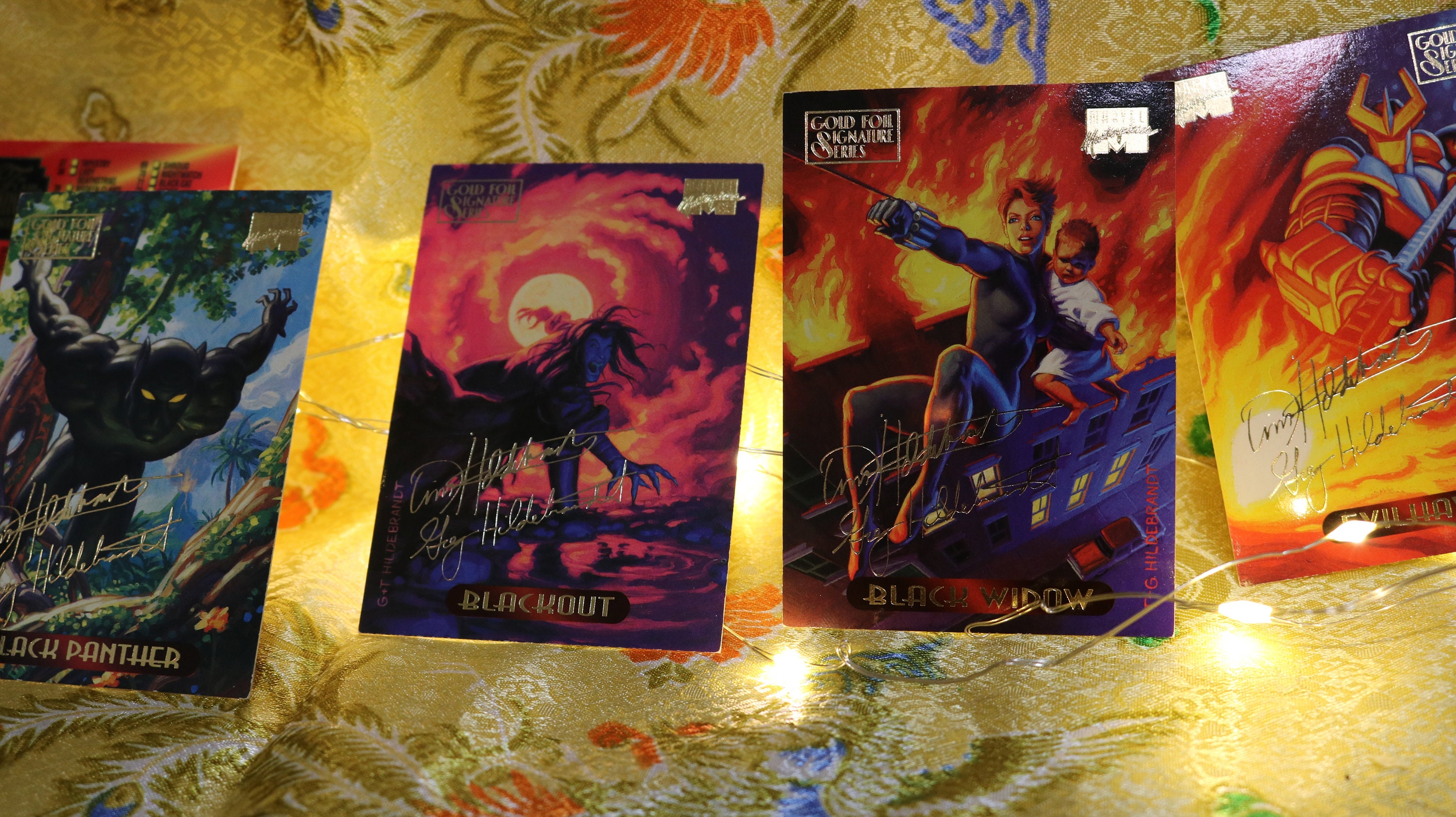 Marvel Masterpieces 90s Character Cards | Gold Foil Series - Etsy
