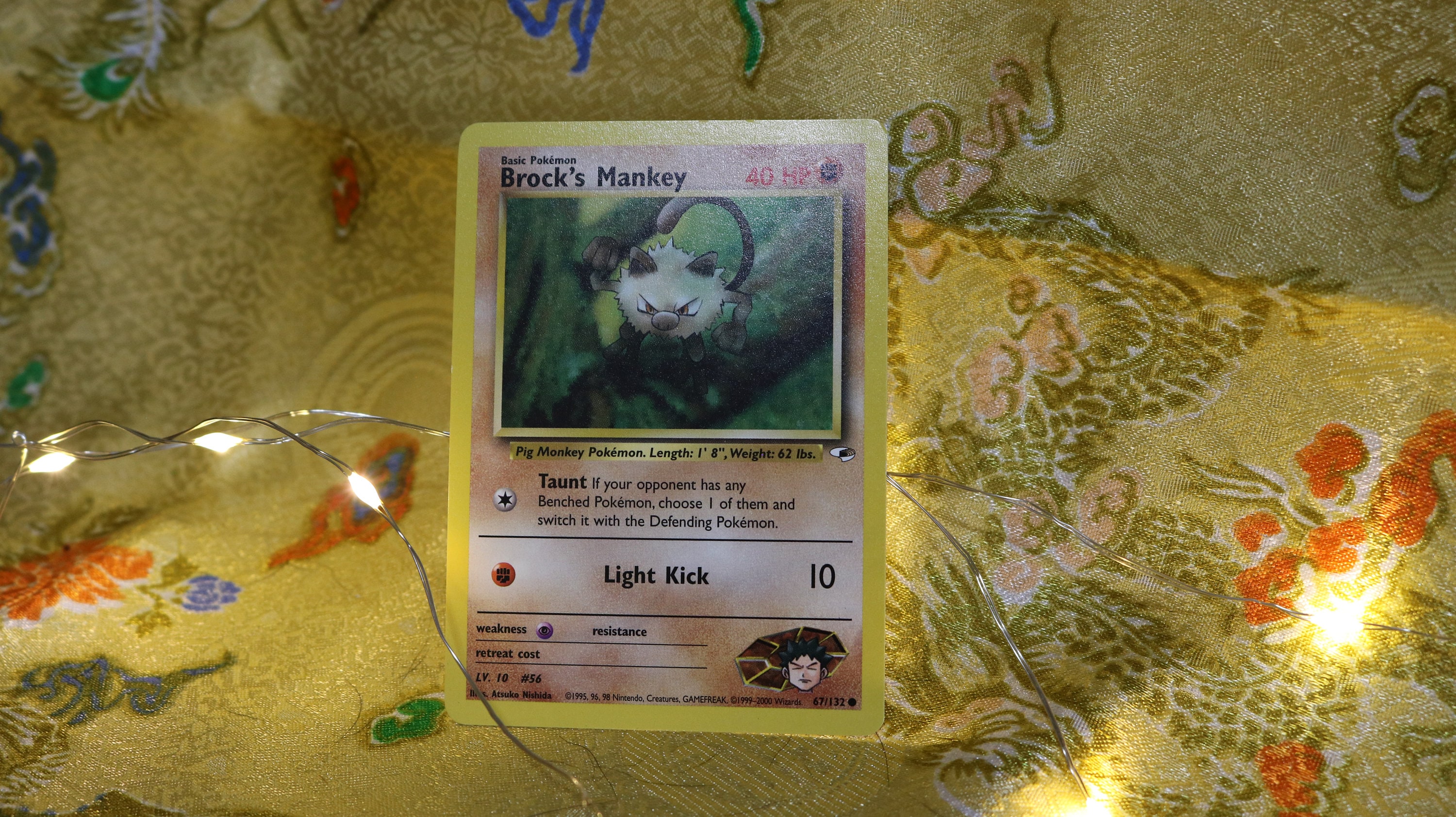 Pokemon Trading Cards | Mankey | Brock's Mankey | Pokémon | Trading ...