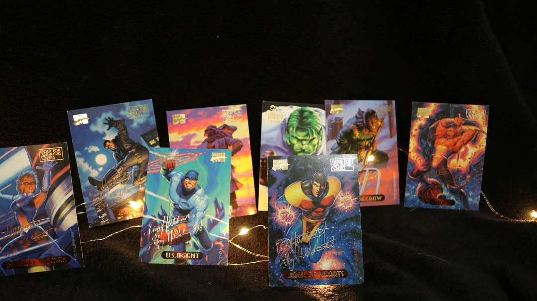 Marvel Marvel Masterpieces MCU Marvel Comic Images Gold Foil Signature ...