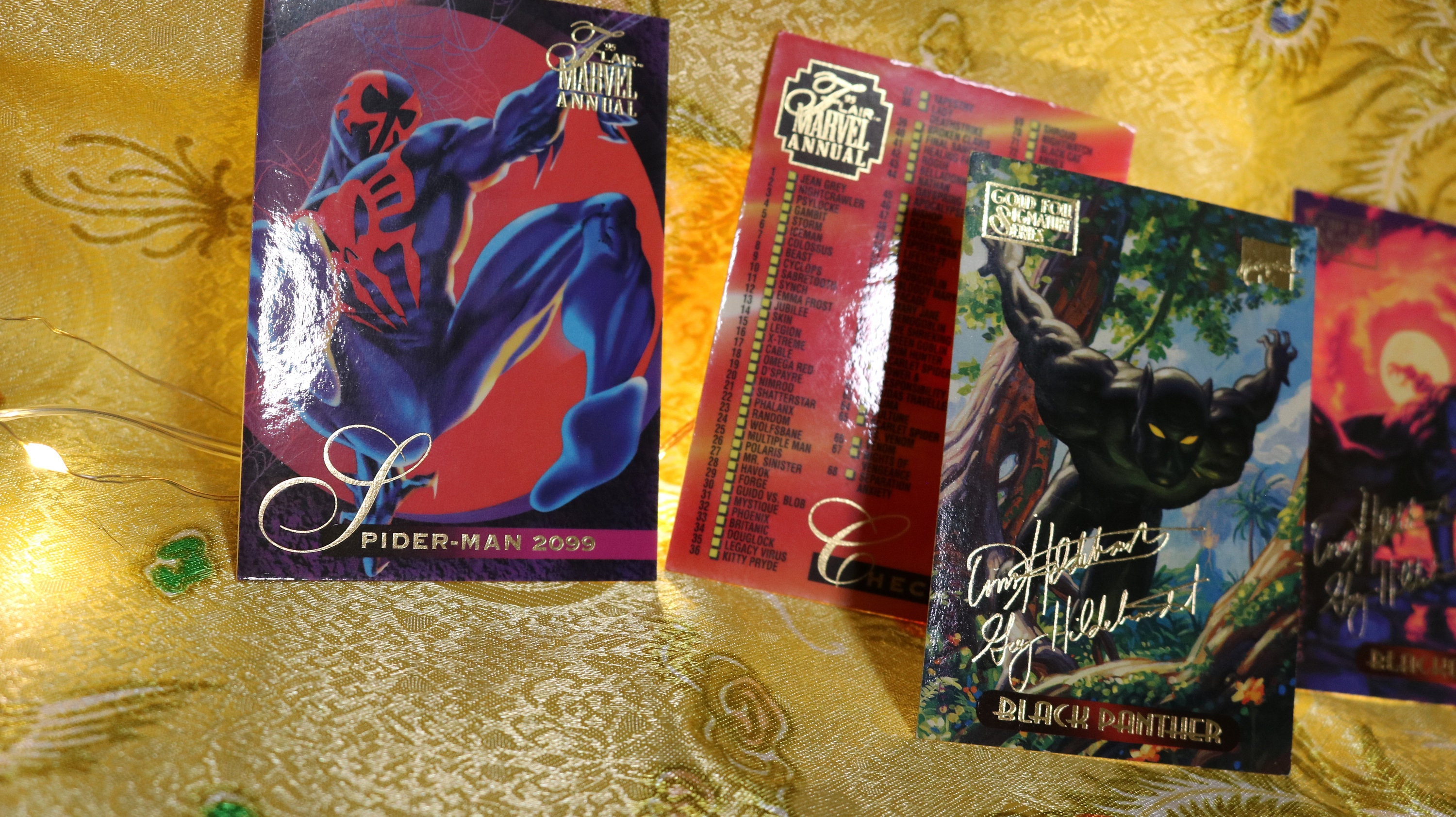 Marvel Masterpieces 90s Character Cards | Gold Foil Series - Etsy