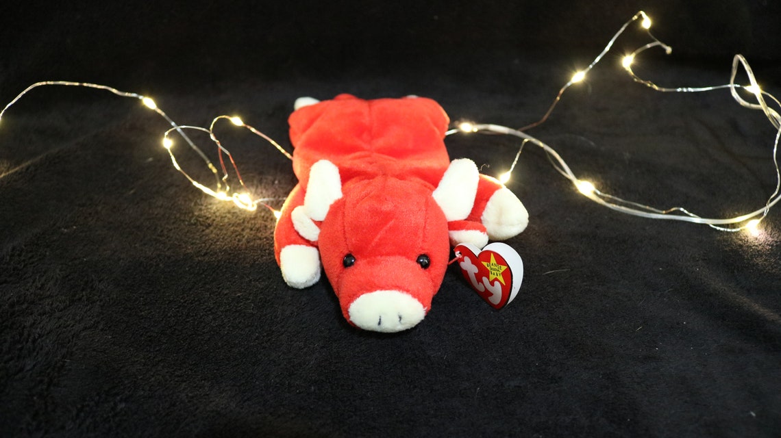 TY Beanie Baby Snort Snort the Bull Snort With Errors 1995 Vintage Beanie Baby TY Snort Errors ...