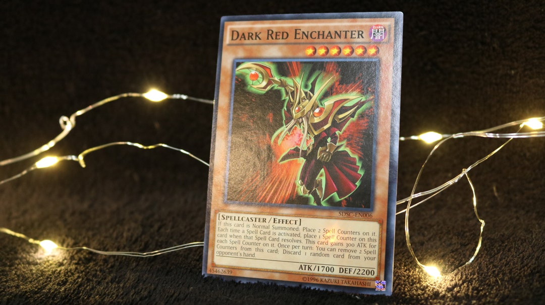 Dark Red Enchanter YUGIOH Yugioh Trading Card Super Rare Yugioh Yugioh ...