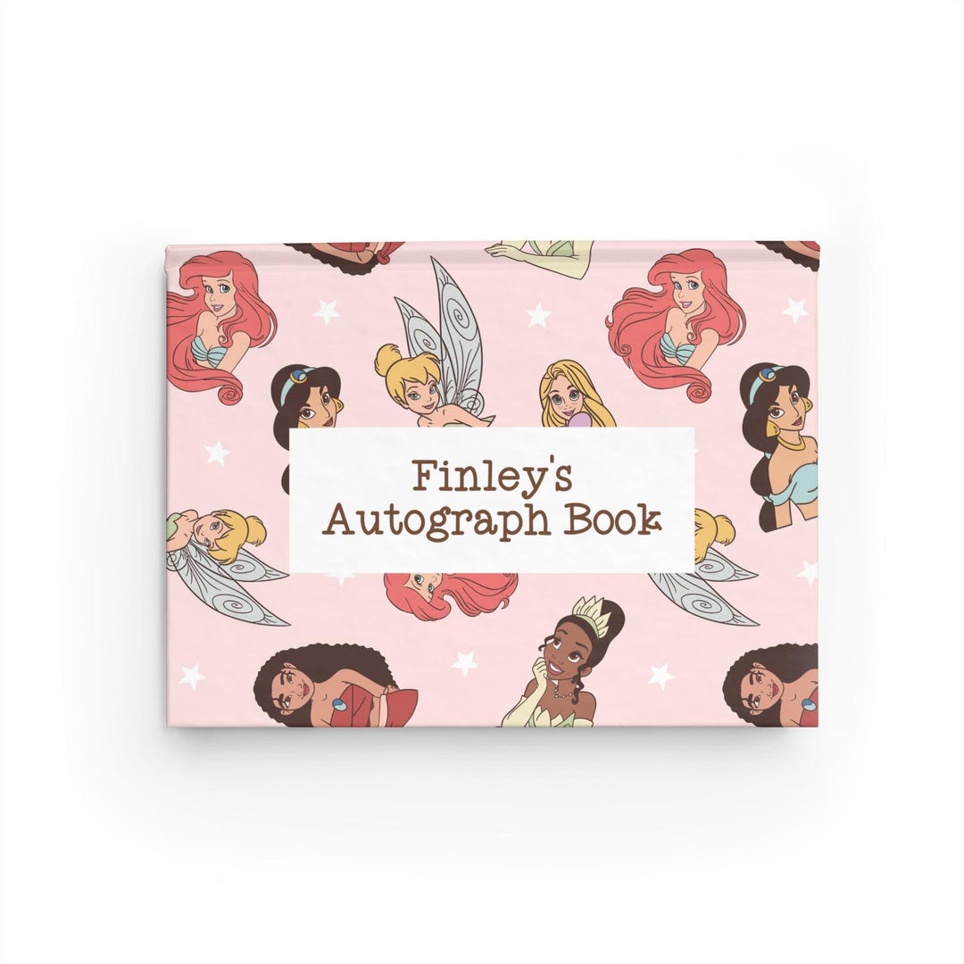 Personalized Disney Princess Autograph Book - Etsy