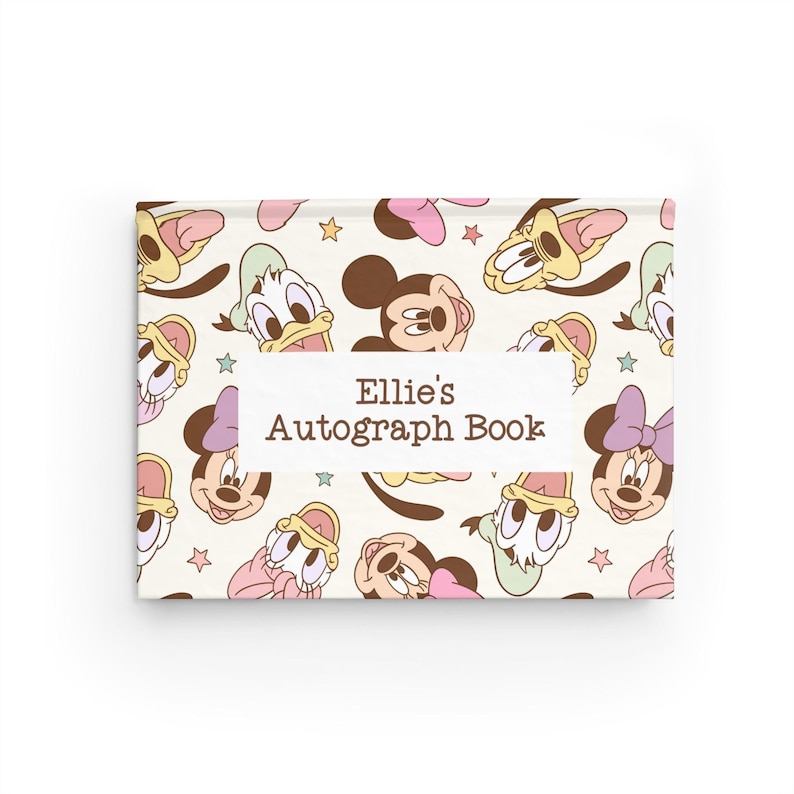Personalized Disney Autograph Book, Character Design, Vacation Keepsake ...