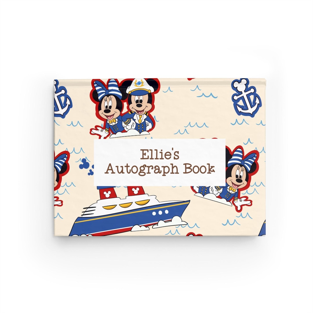 Disney Cruise Autograph Book, Mouse Autograph Book, Personalized ...