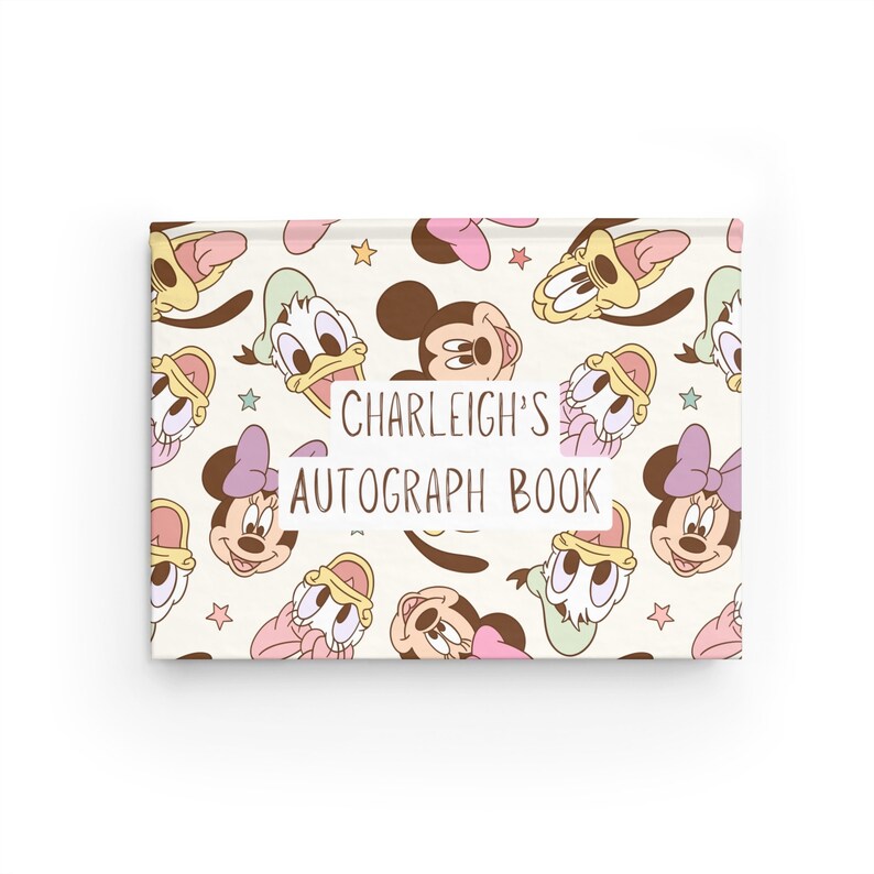 Disney Autograph Book, Personalized Autograph Book, Personalized Disney ...