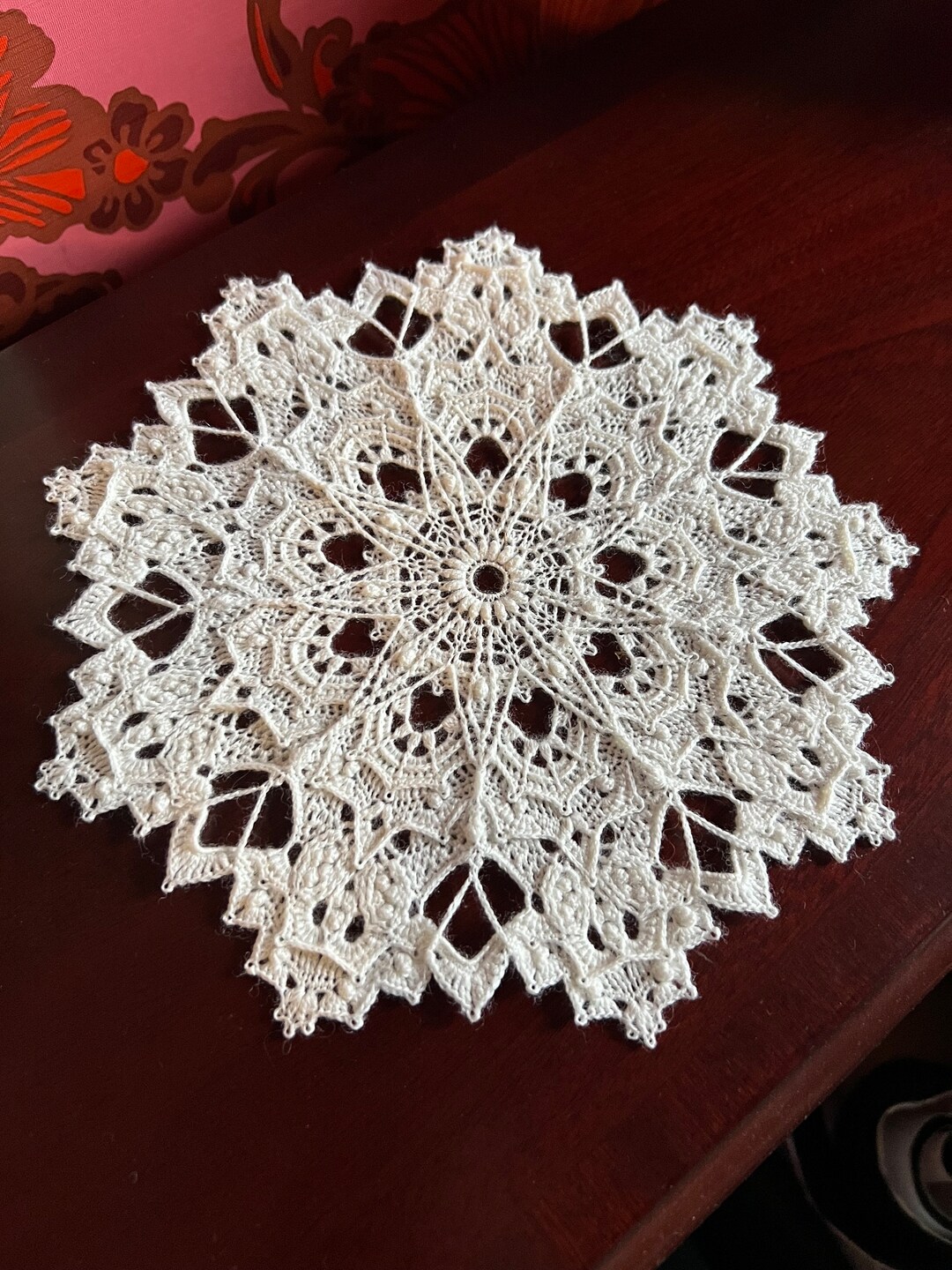 Handmade Crochet Merino Wool Doily - Etsy