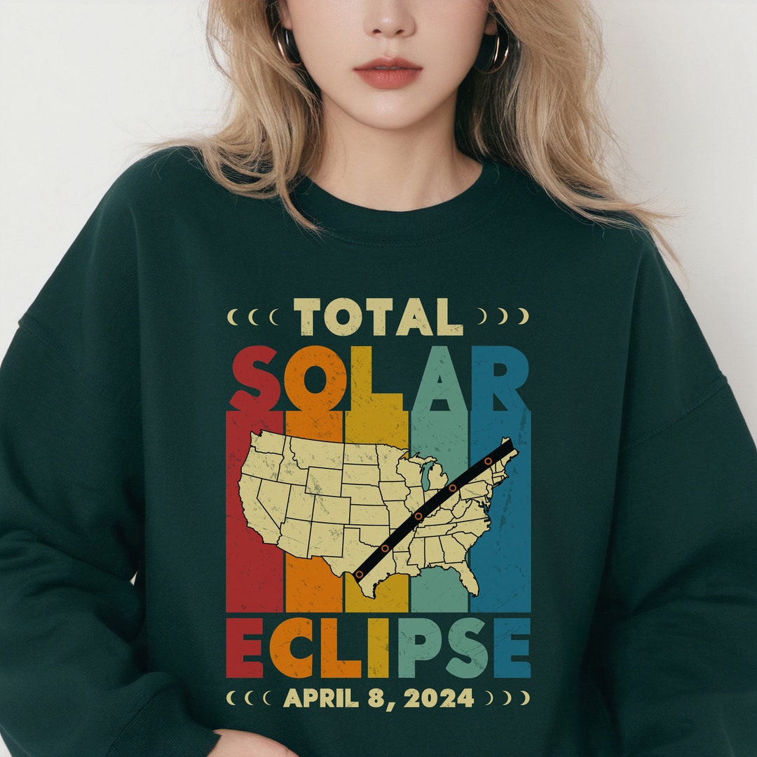 Total Solar Eclipse Twice in A Lifetime 2024 Shirt, April 8 2024, USA ...