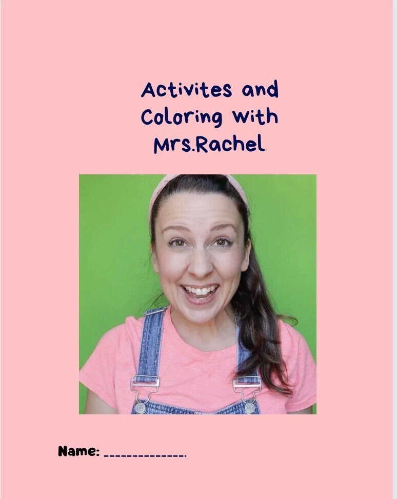 Mrs.rachel Activity Book - Etsy