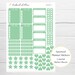Mint Green Task Tracker Stickers Sheet | Time Management Planner ...