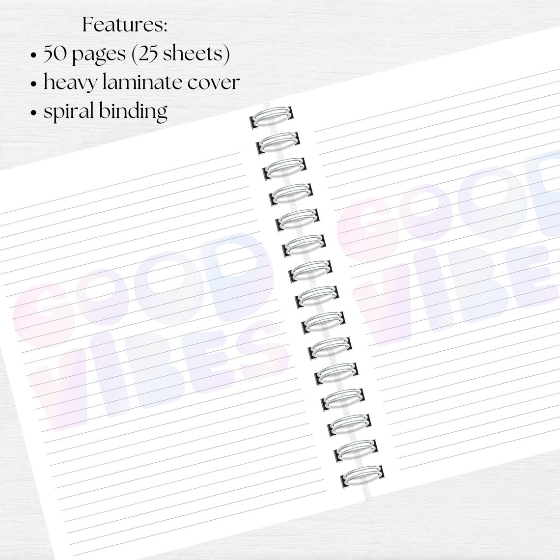 Good Vibes Notebook Positivity Notebook or Journal Spiral Notebook With ...