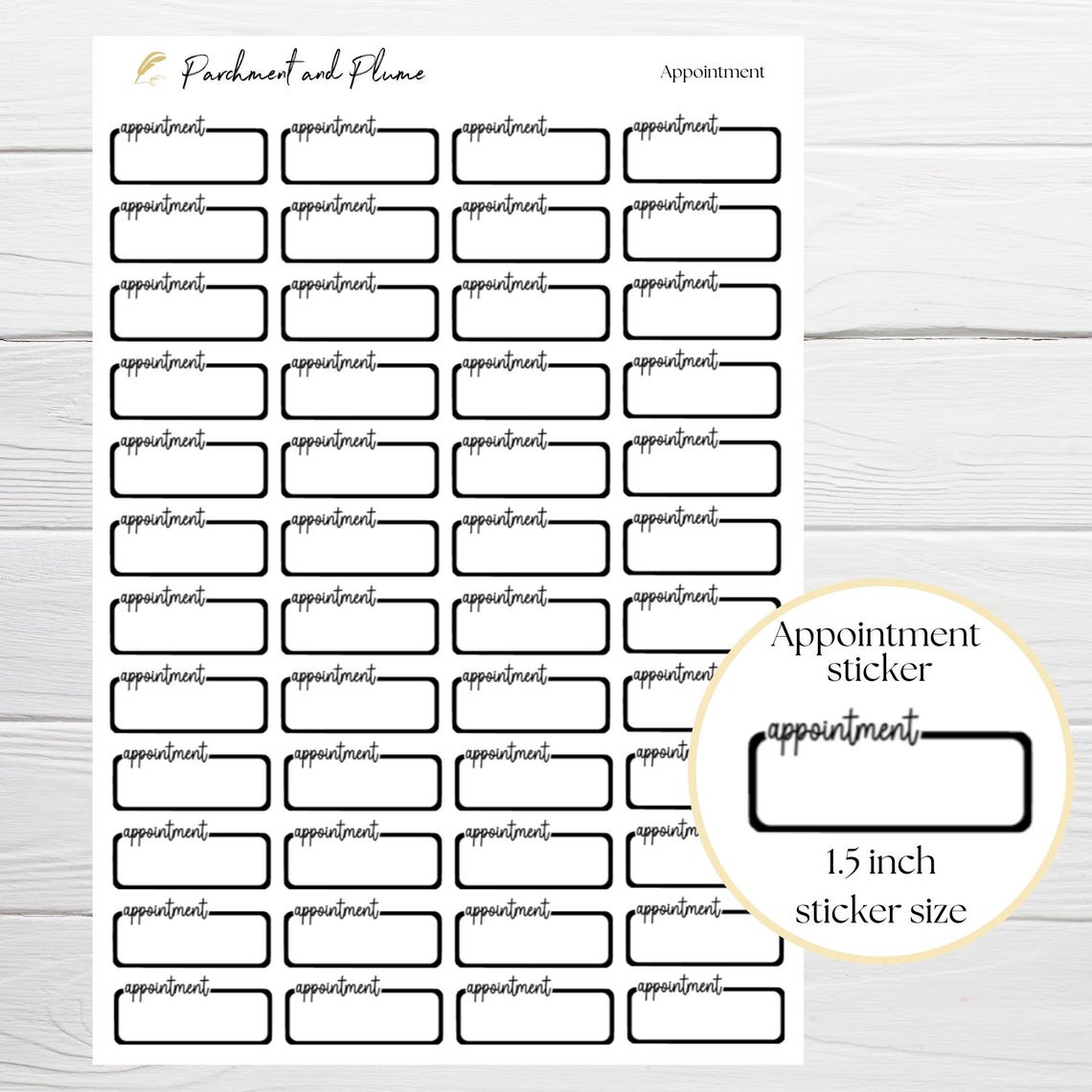 Appointment Stickers for Planners | Appointment Tracker Stickers ...
