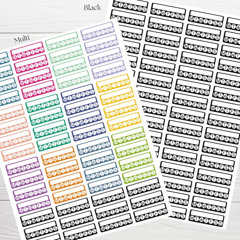 Habit Tracker Stickers for Planner | Habit Tracker Journal Stickers ...