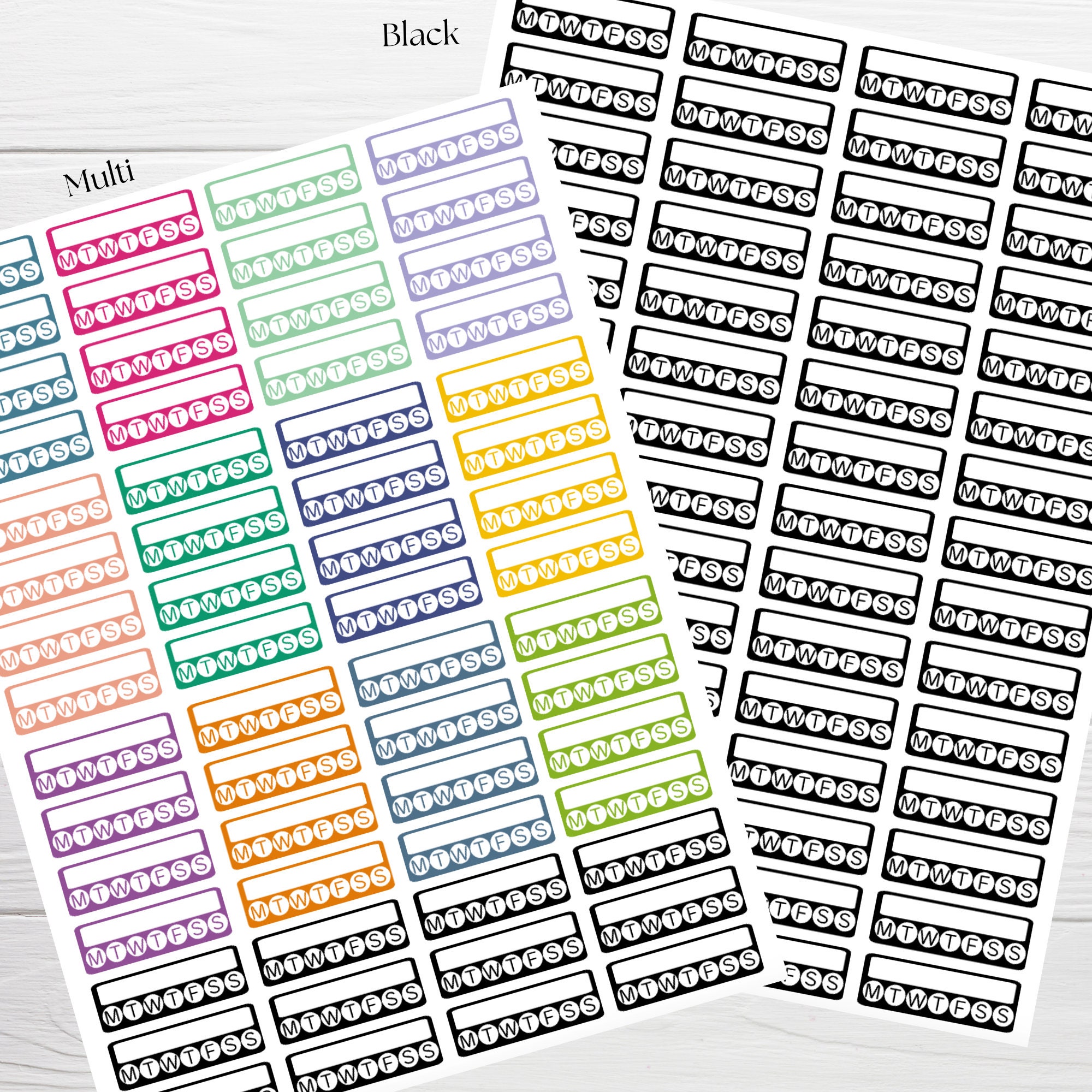 Habit Tracker Stickers for Planner | Habit Tracker Journal Stickers ...