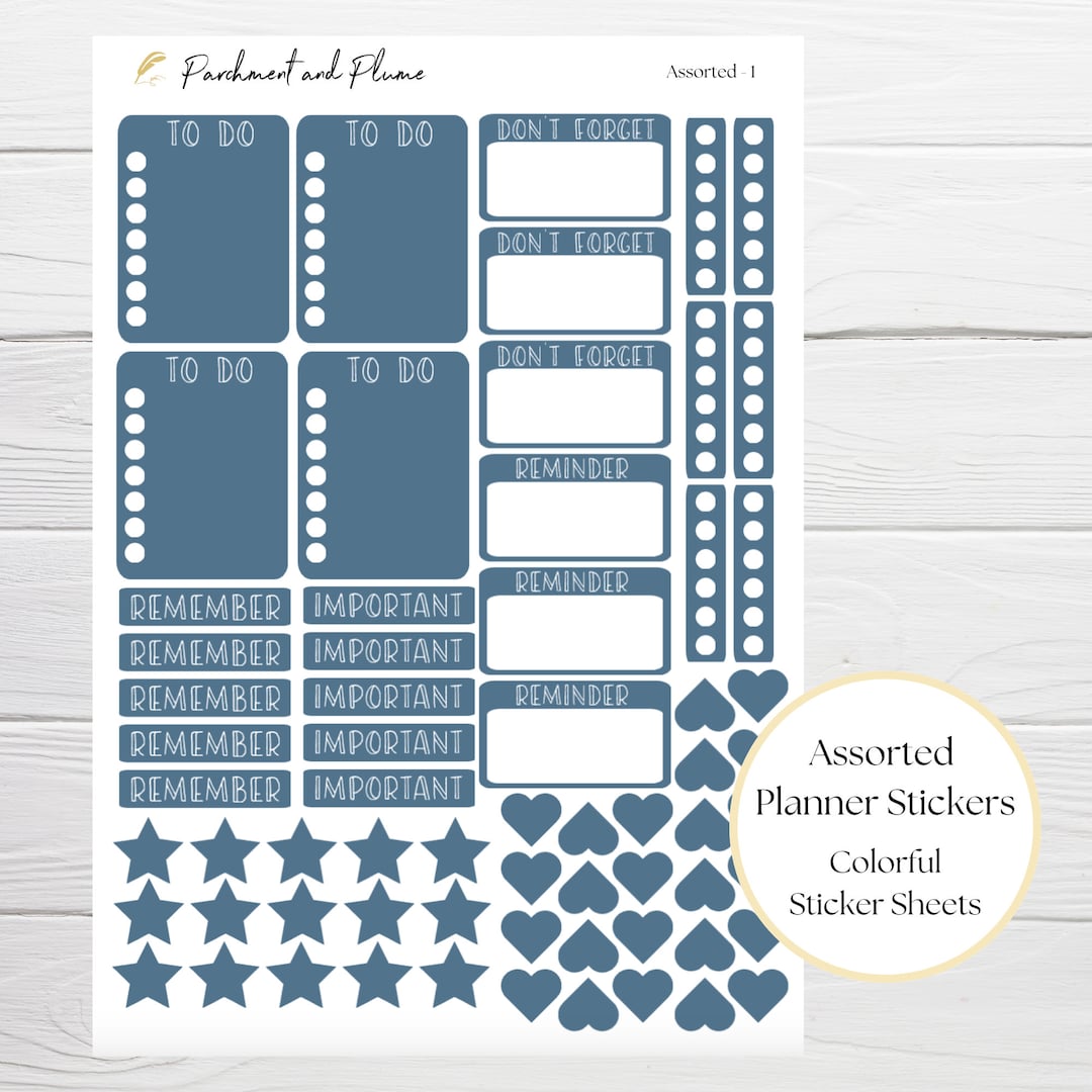 Task Tracker Stickers Sheet | Time Management Planner Stickers | Study ...