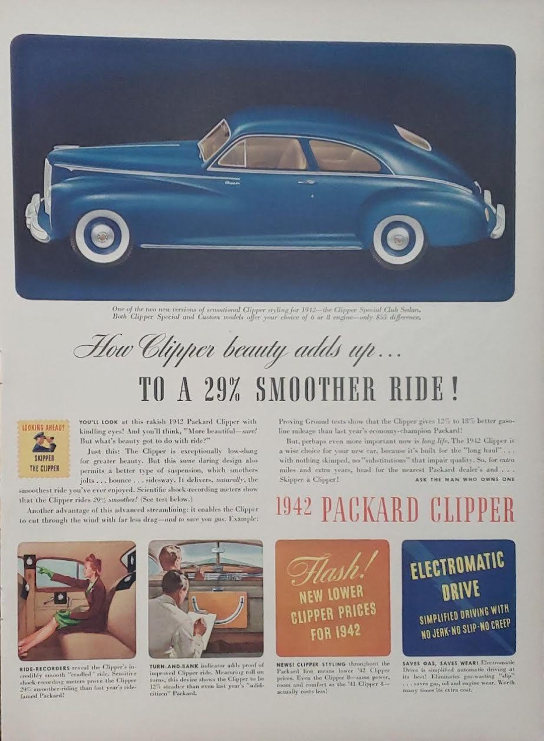 Life Magazine Print Advertisement November 10, 1941 Clipper '42 Vintage ...