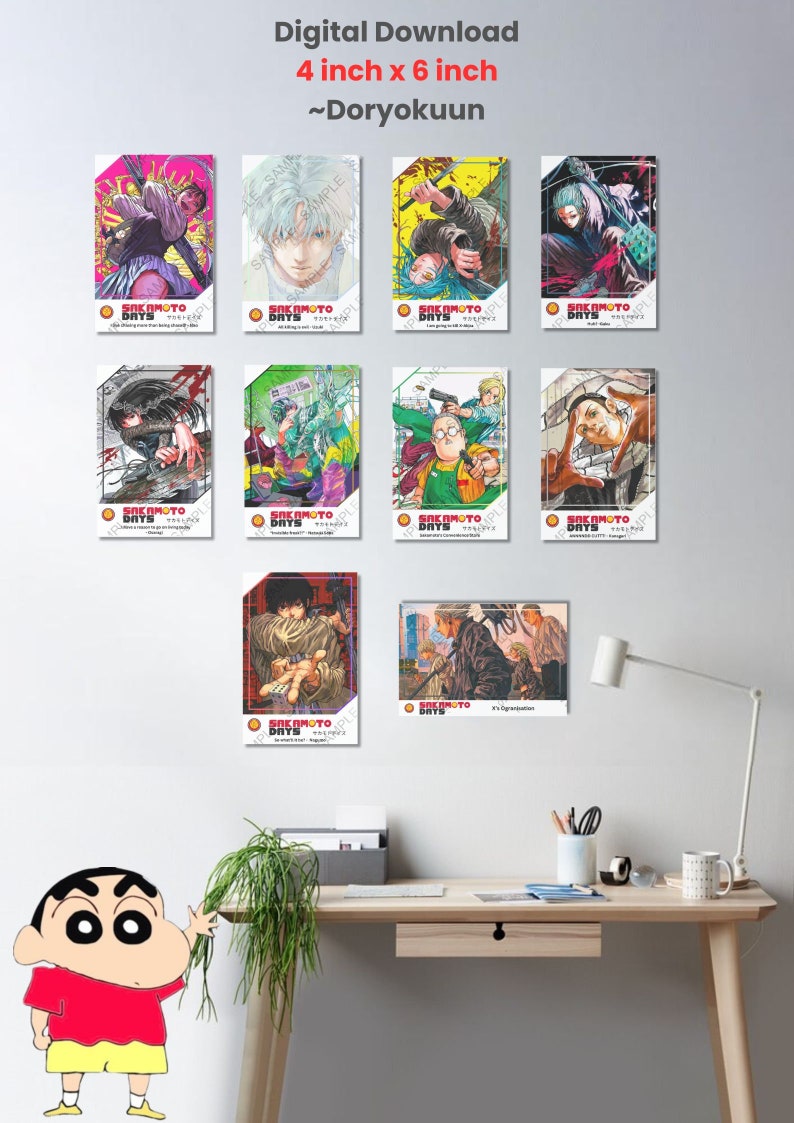 Sakamoto Days Poster | Manga, Anime, Games, Prints, Bundle, Wall Art ...