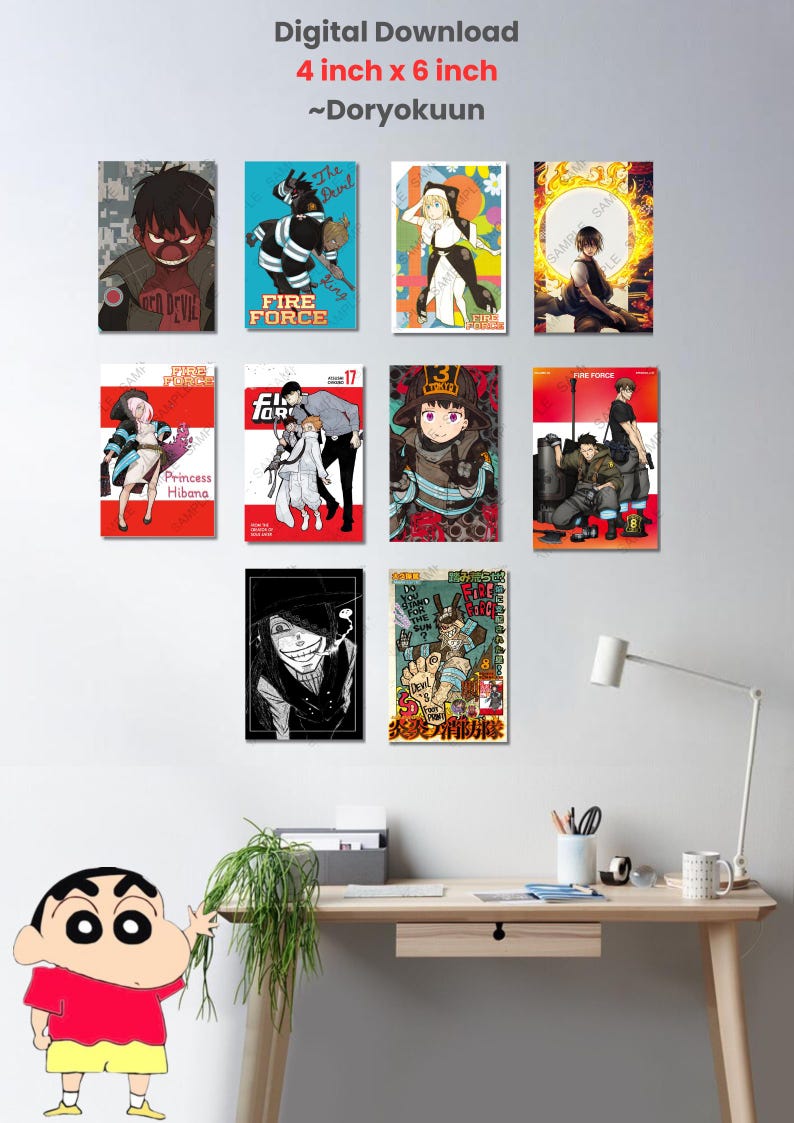 Fire Force Poster | Manga, Anime, Games, Prints, Bundle, Wall Art ...