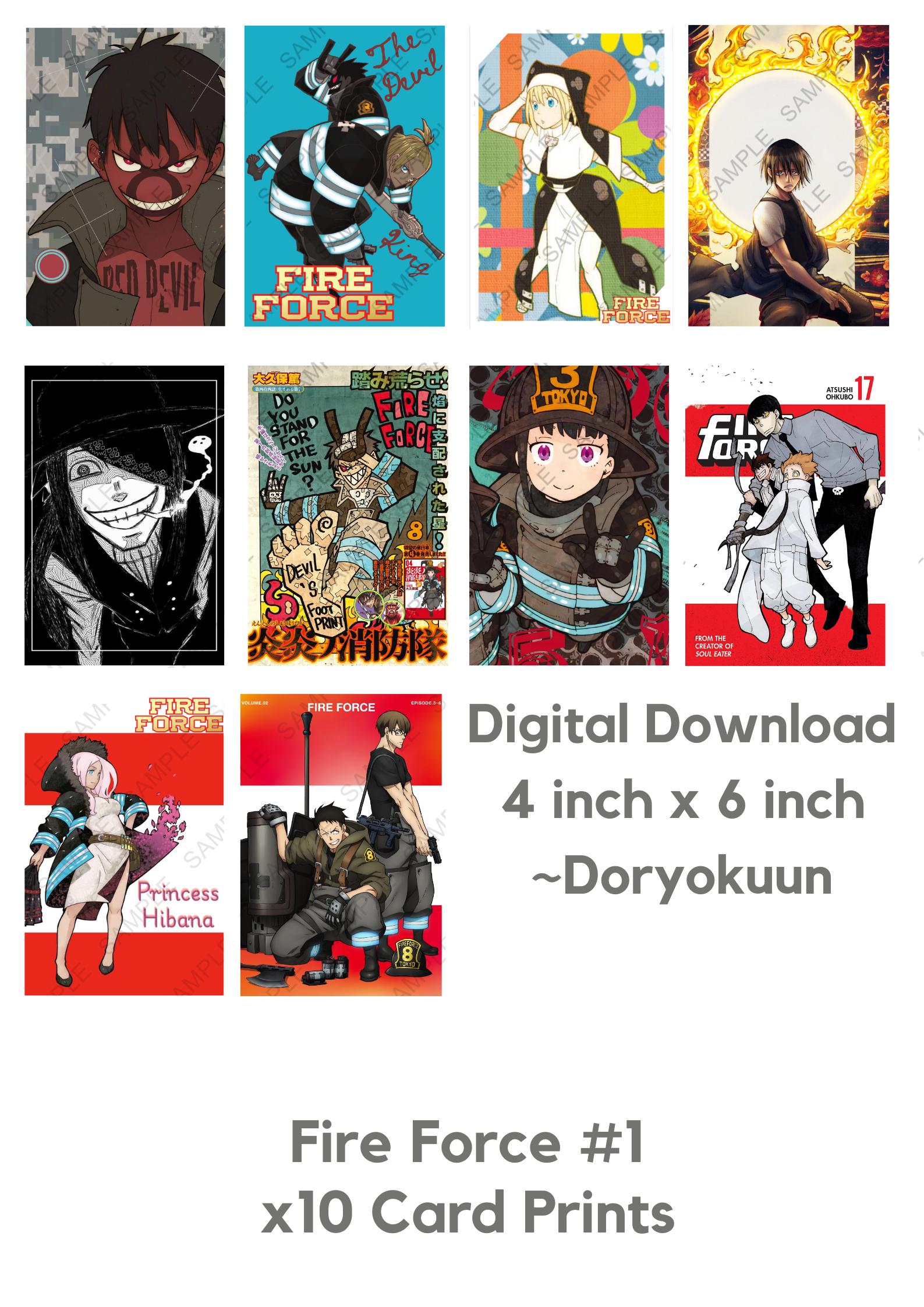 Fire Force Poster | Manga, Anime, Games, Prints, Bundle, Wall Art ...