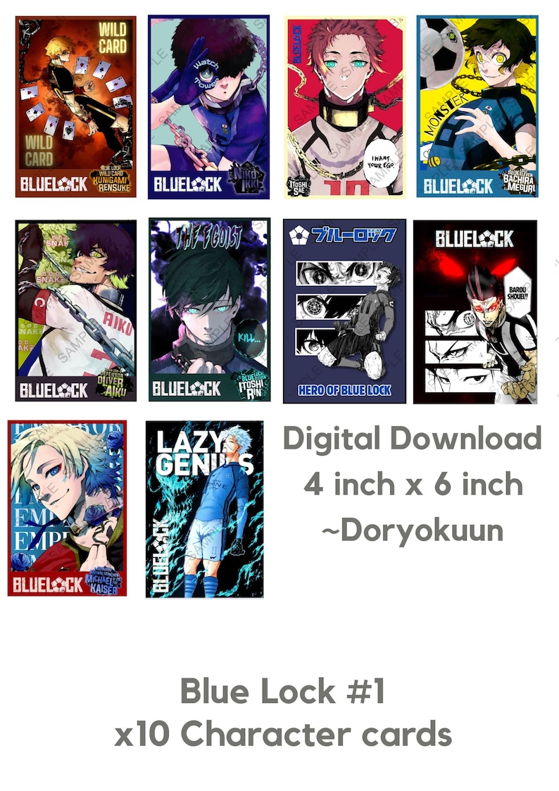 Blue Lock Poster | Manga, Anime, Games, Prints, Bundle, Wall Art ...