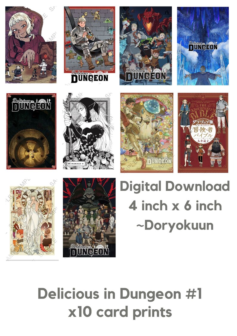 Dungeon Meshi Poster: Anime Manga Art Prints (digital Download) - Etsy