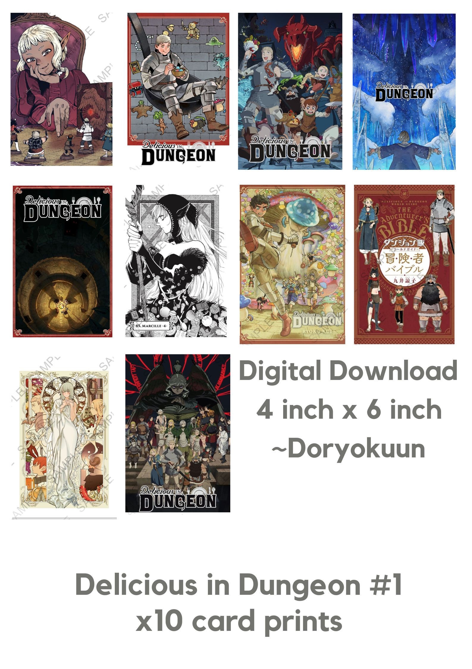 Dungeon Meshi Poster: Anime Manga Art Prints (digital Download) - Etsy