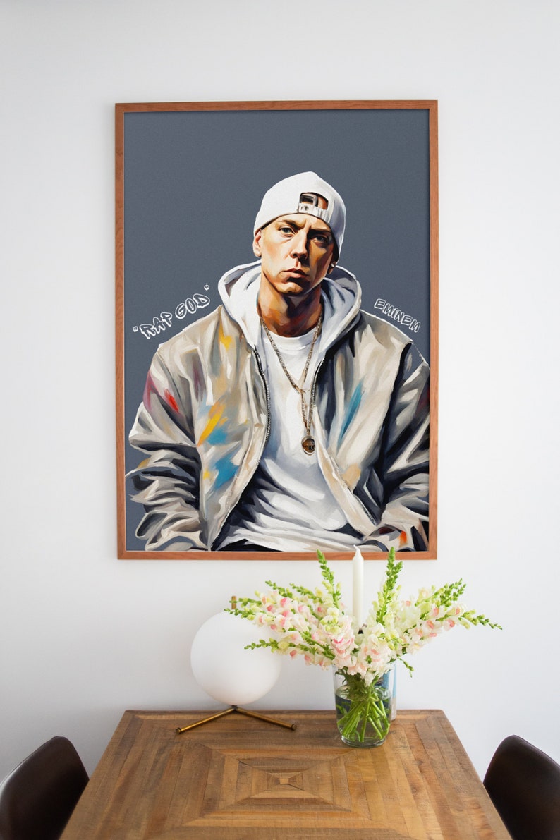 Minimalist Modern Eminem Poster, Eminem Album, Poster Paint, Print ...