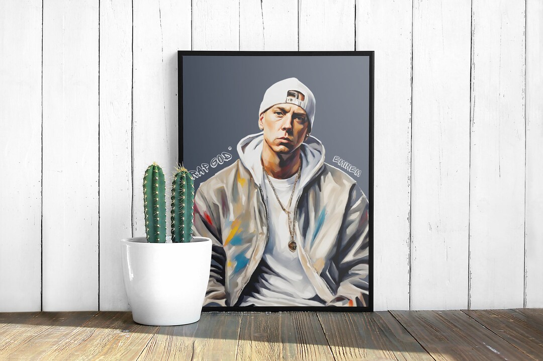 Minimalist Modern Eminem Poster, Eminem Album, Poster Paint, Print ...