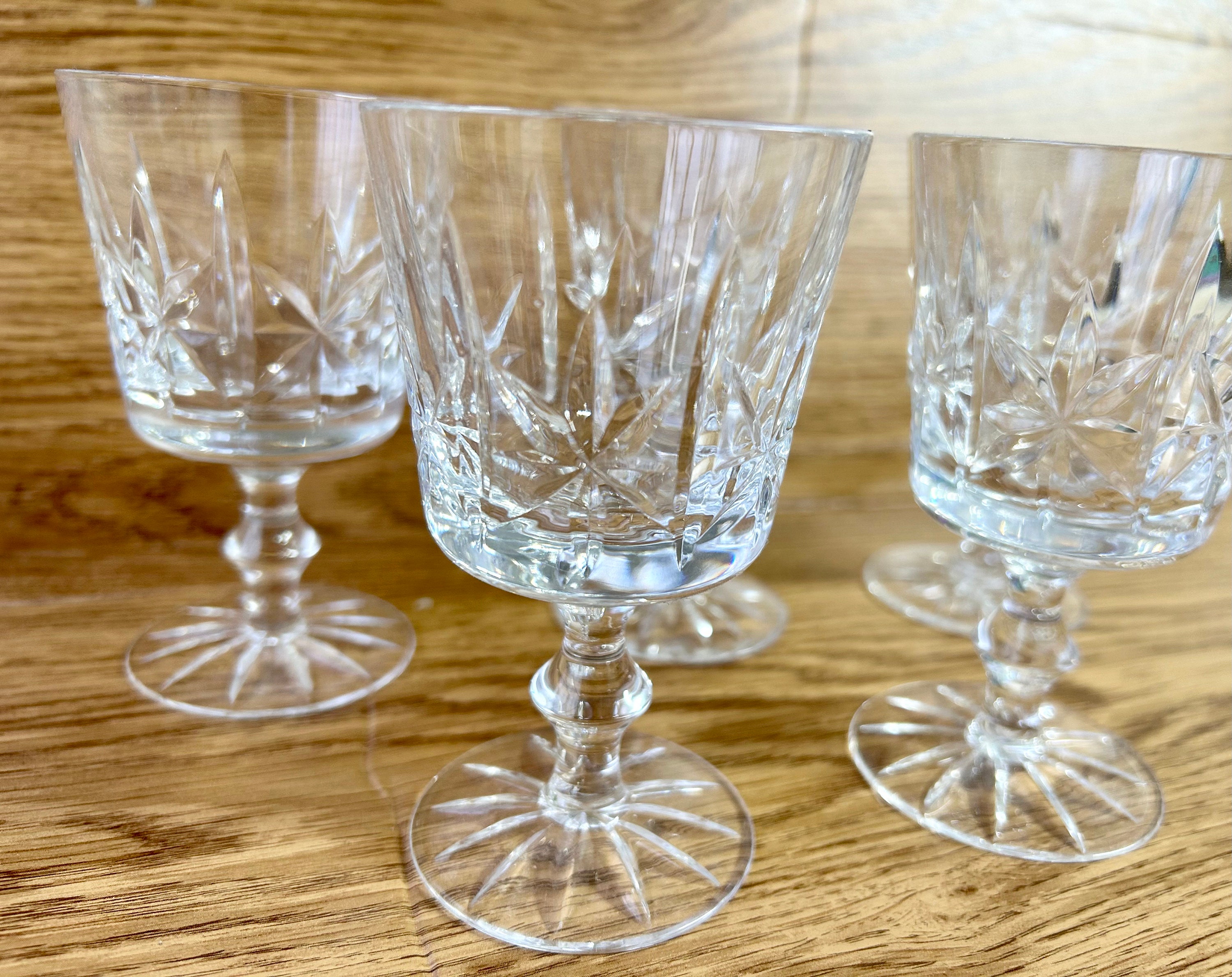 Vintage Crystal Wine Glasses Vintage Crystal Vintage Wine Glasses Set ...
