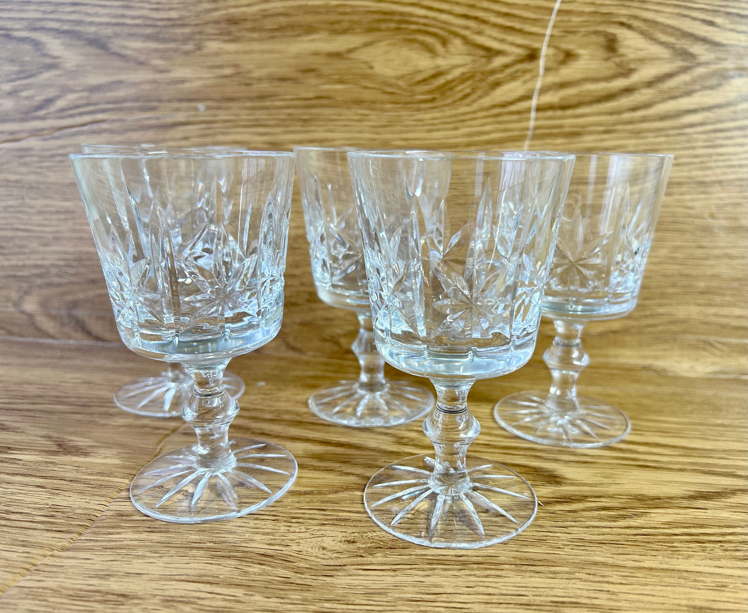 Vintage Crystal Wine Glasses Vintage Crystal Vintage Wine Glasses Set ...