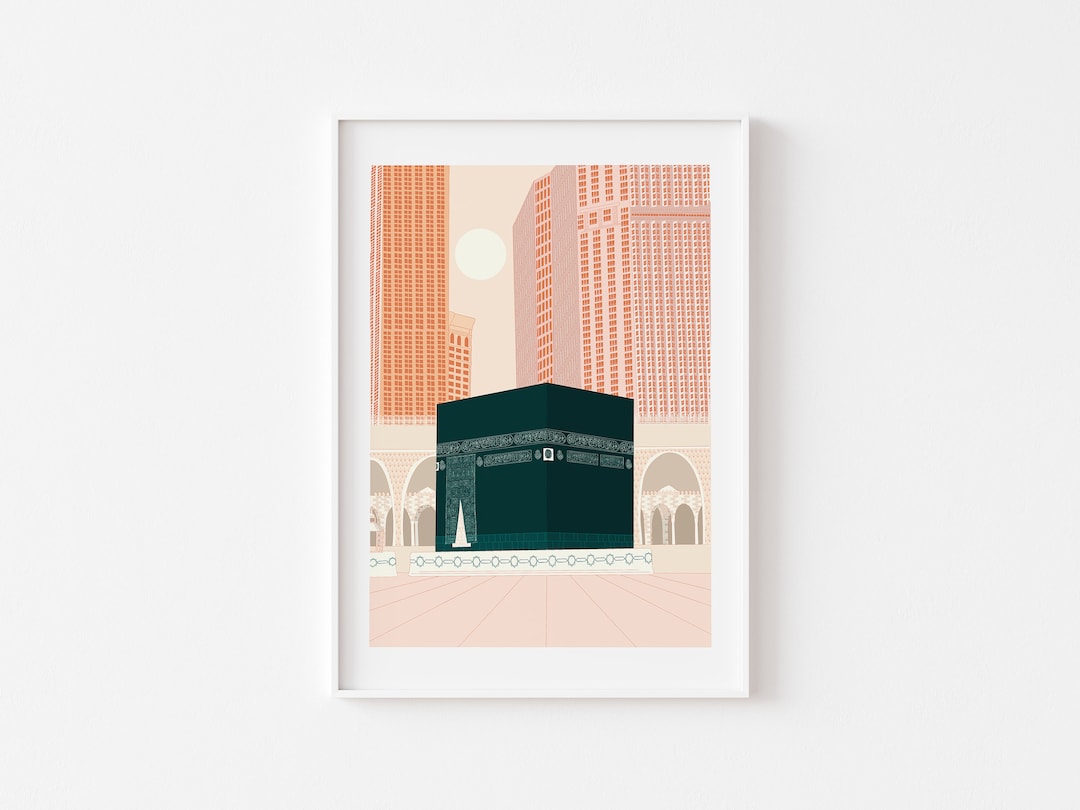 Poster Masjid Al Haram, Islamic Art Decoration, Islamic Architecture - Etsy