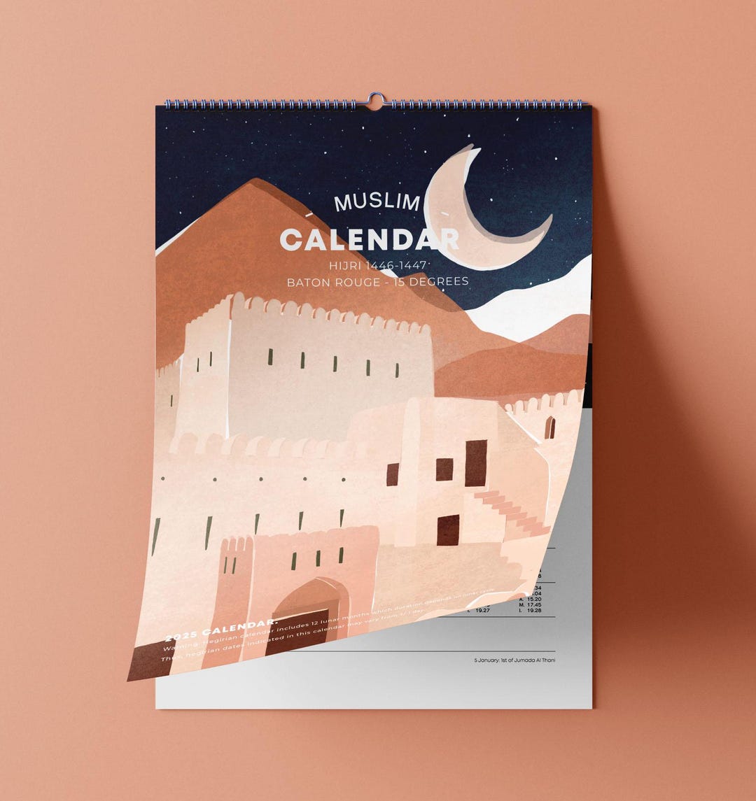 Islamic Calendar 2025 Hijri Dates and Islamic Events Mosque ...