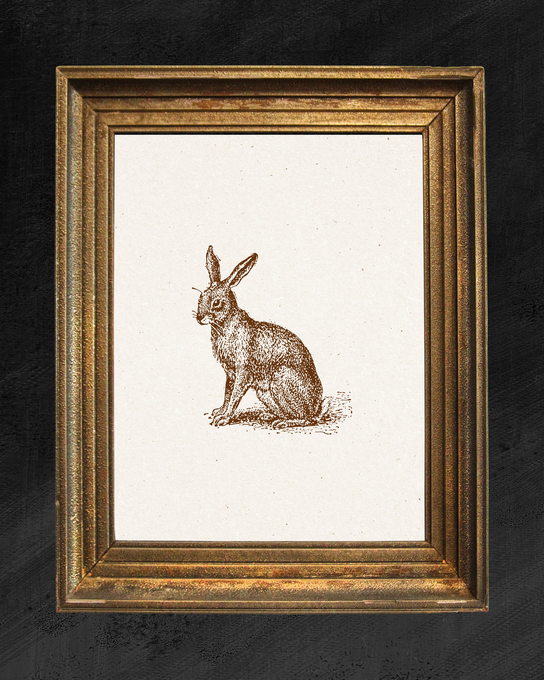 Nursery Art Print, Vintage Hare Illustration, Digital Download, Rabbit ...