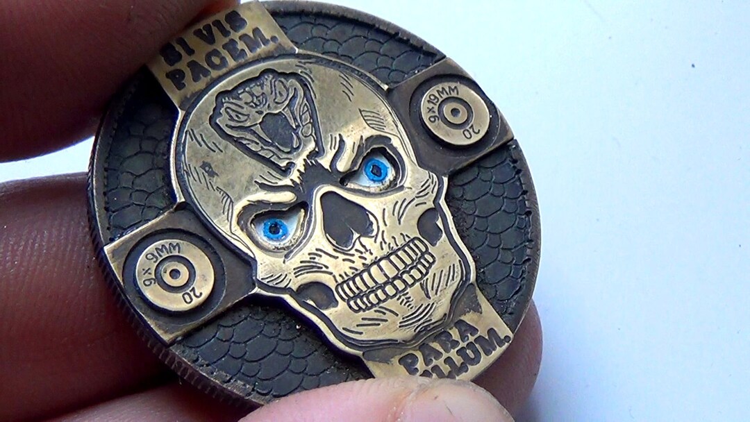 Edc Challenge Coin, Mechanical Coin, Edc Coin, Brass Edc Challenge Coin ...