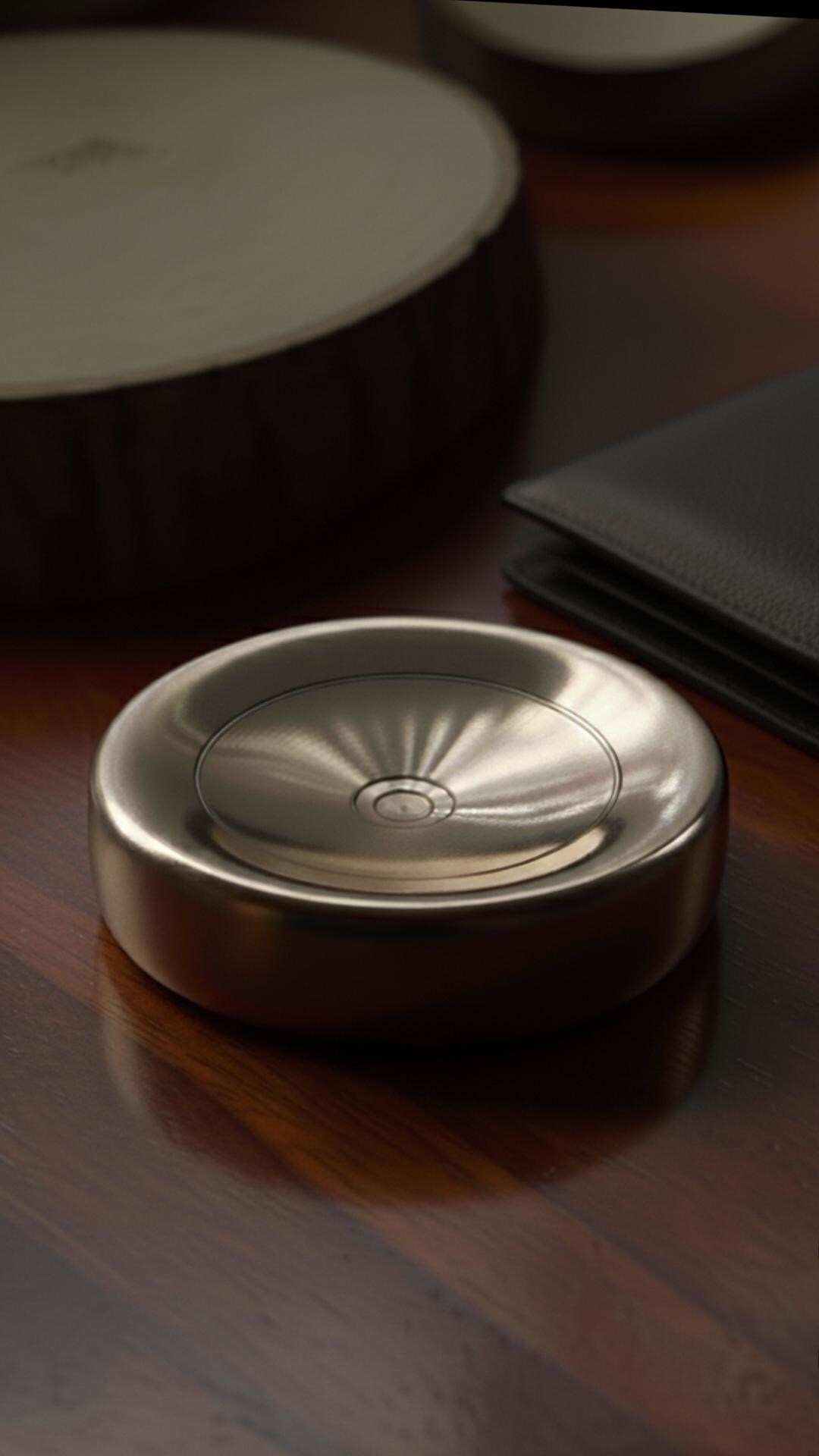 BIG Brass Fidget Coin - 1.5" EDC Worry Stone | Tactile Stress Fidget ...