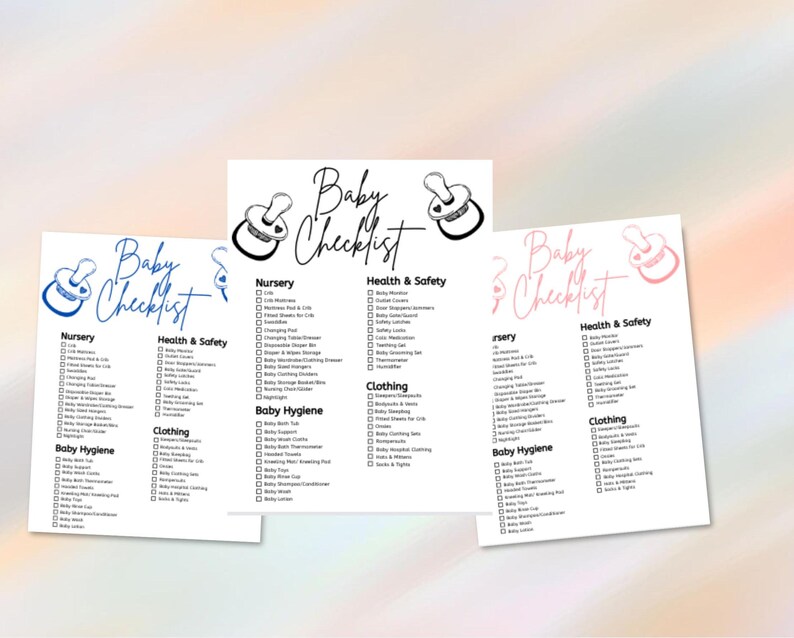 Baby Checklist, Newborn Essentials, Checklist, Pregnancy, New Baby ...