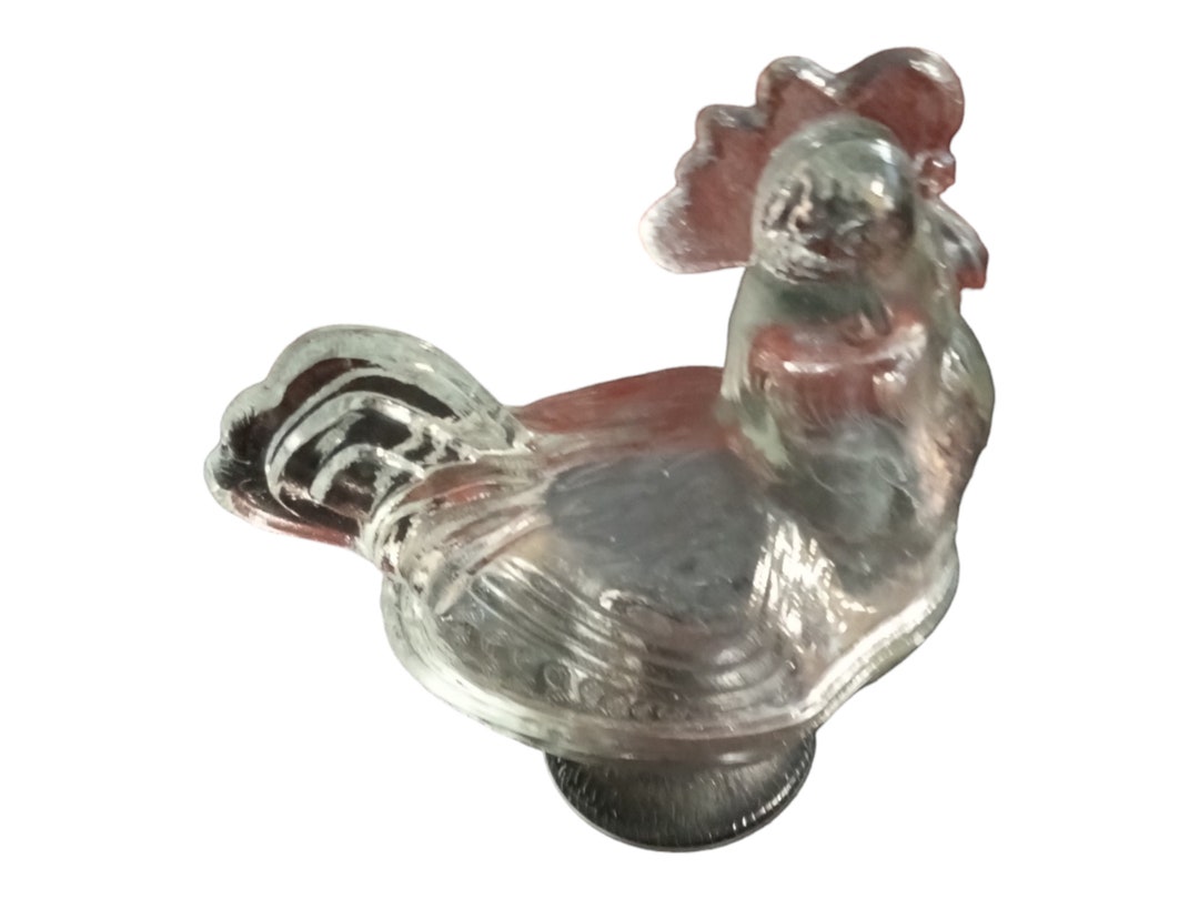 Antique Glass Candy Chicken Dish - Etsy