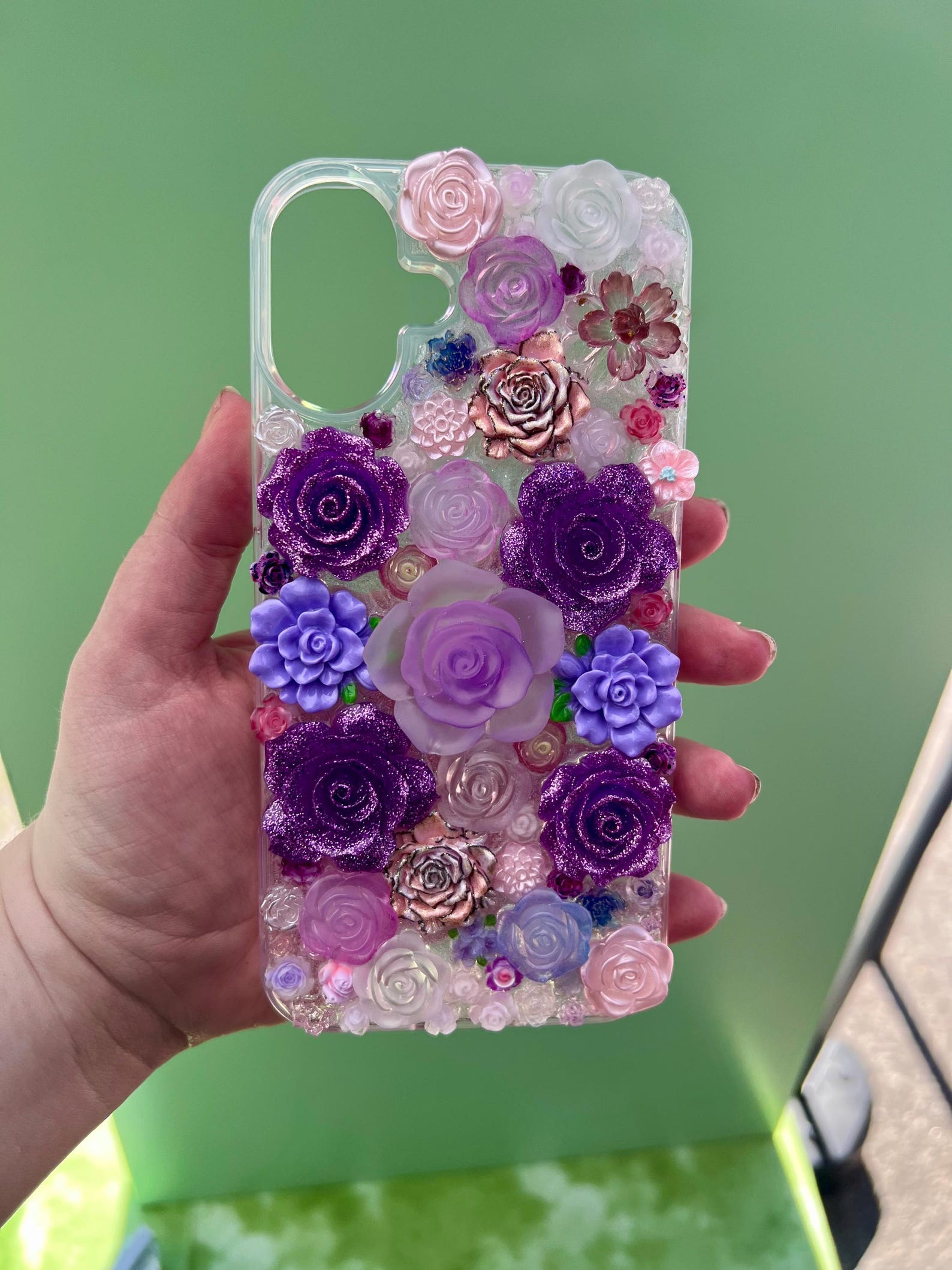 Floral Themed 3D Deco Phone Case - Protective Smartphone Accessory ...