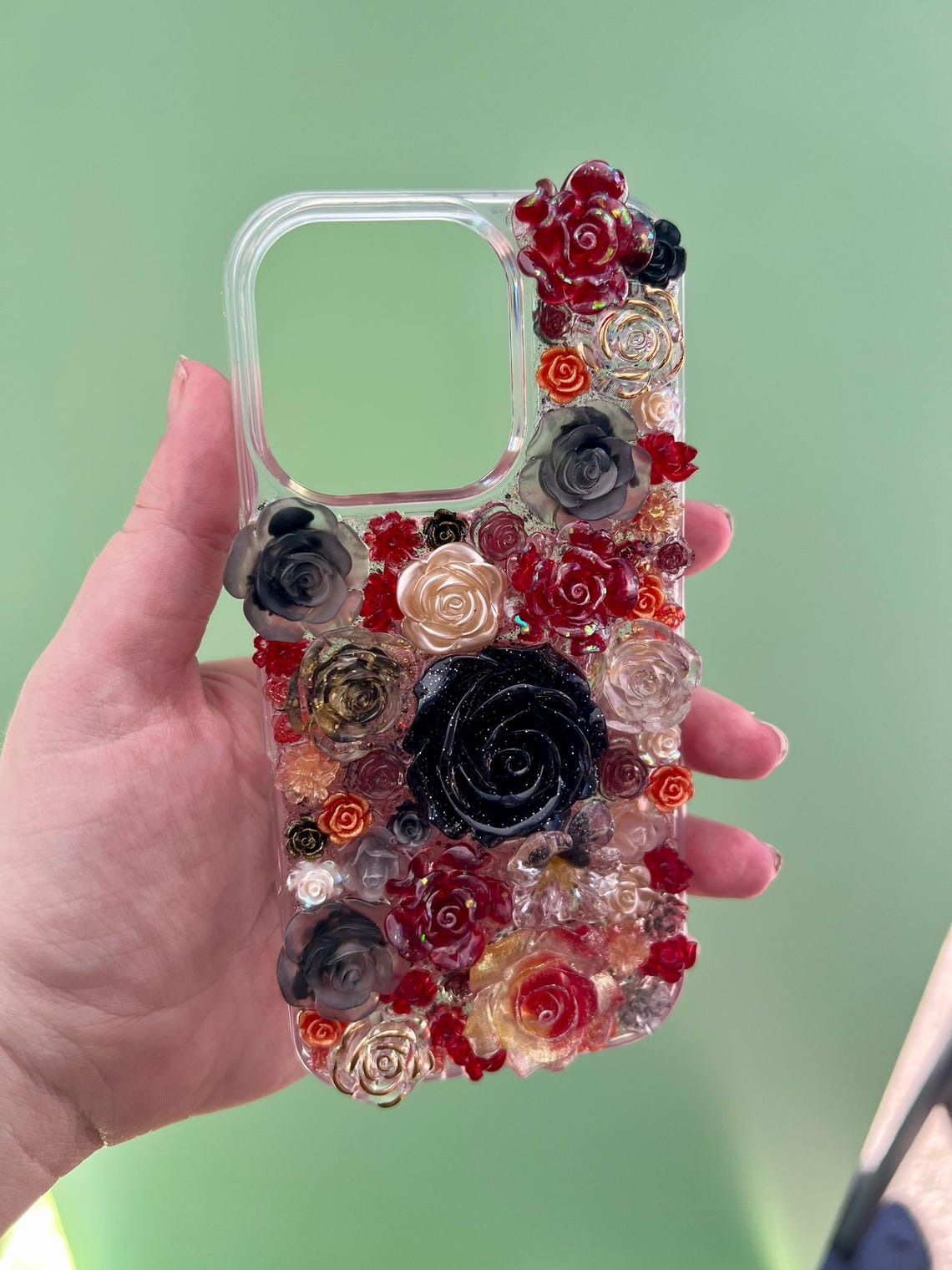 Floral Themed 3D Deco Phone Case - Protective Smartphone Accessory ...