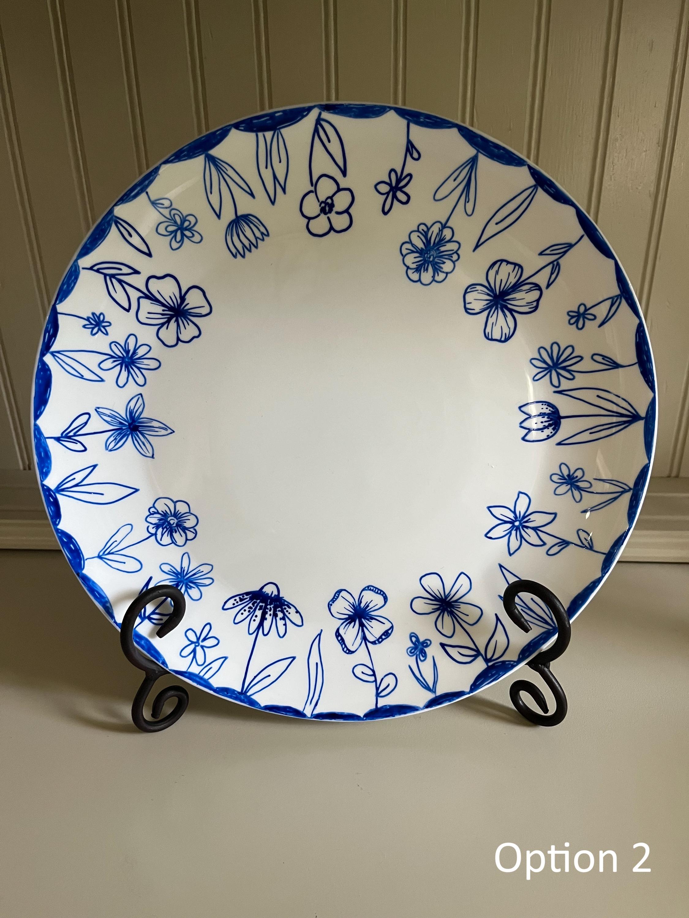 Custom Decorative Hand Painted Personalized Plate Plates Ceramic Dish ...