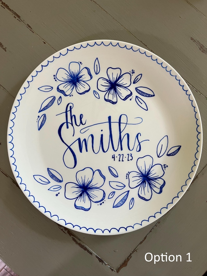 Custom Decorative Hand Painted Personalized Plate Plates Ceramic Dish ...