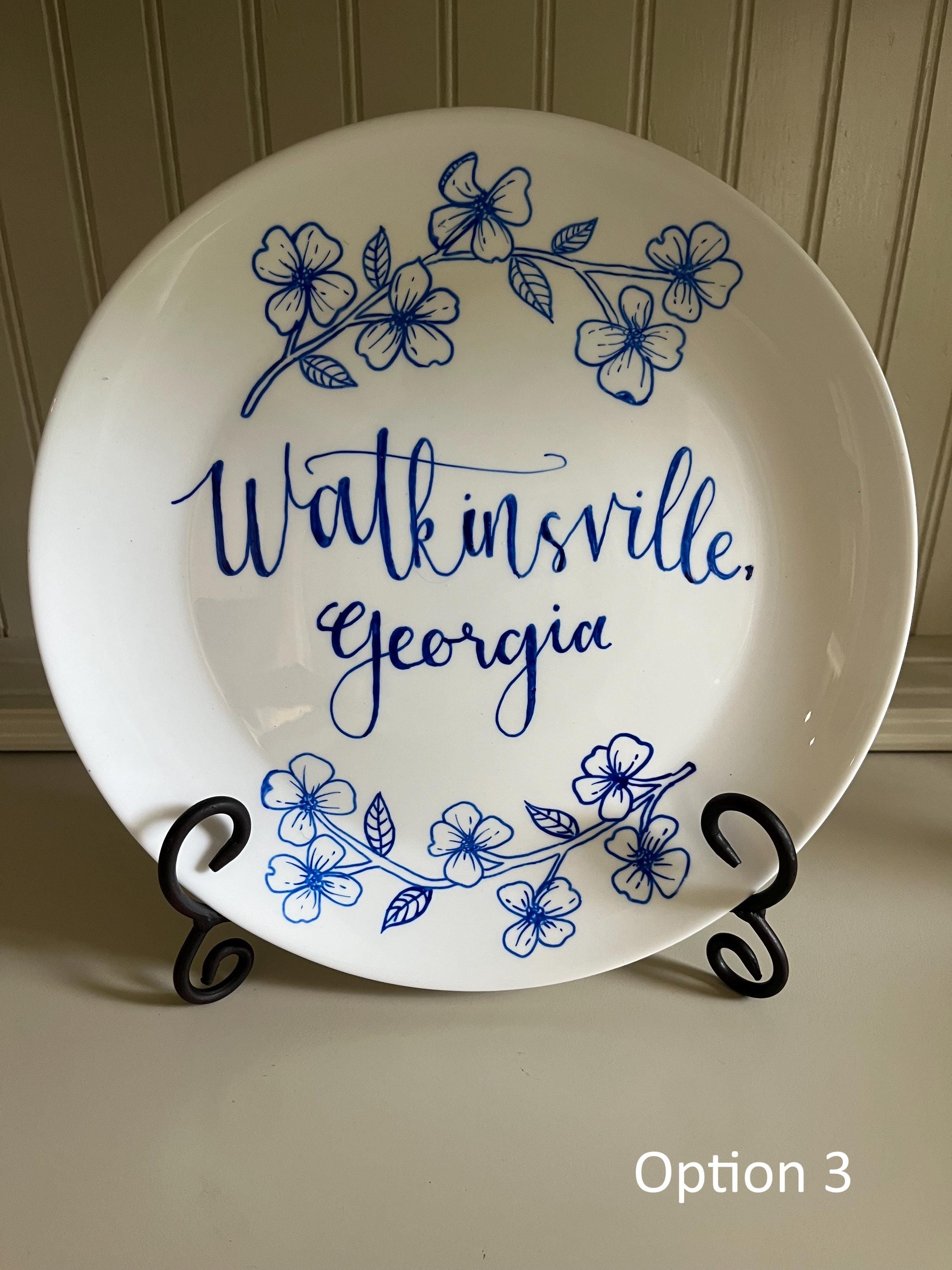 Custom Decorative Hand Painted Personalized Plate Plates Ceramic Dish ...