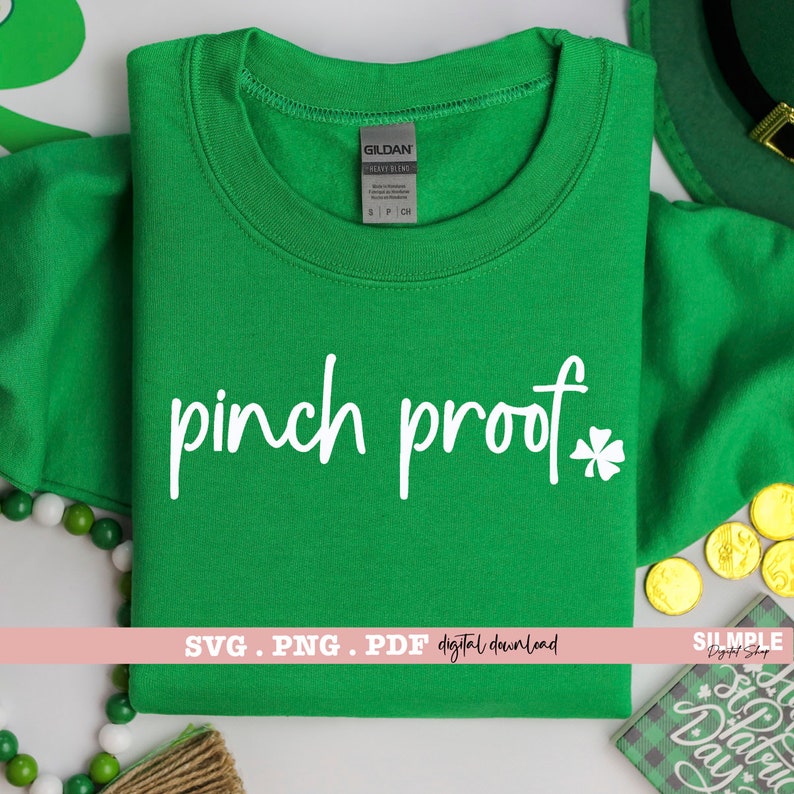 St Patricks Day SVG, Pinch Proof SVG Clipart, Funny St Patty Png ...