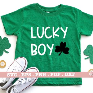 St Patricks Day SVG, Clipart Digital Download for Kids, Lucky Boy Png ...