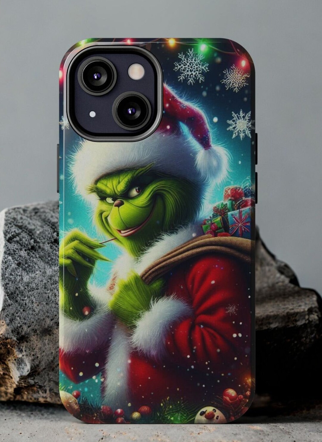 The Grinch Christmas Phone Case, Holiday Phone Cover, Protective Phone ...