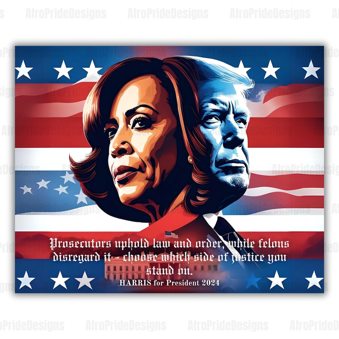 Harris Trump 2024 Jigsaw Puzzle, Prosecutor Vs Felon, Political Satire ...