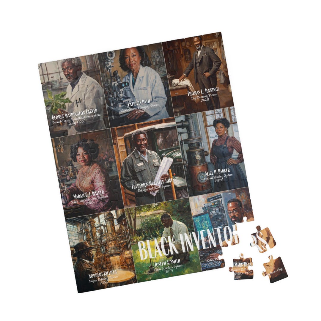 Black Inventors Jigsaw Puzzle, African American History Gift - Etsy