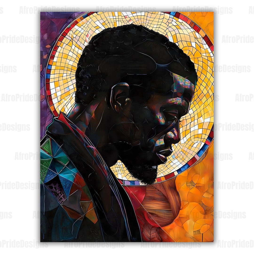 African American Christian Art Puzzle - Black Man Praying | 100/250/500 ...