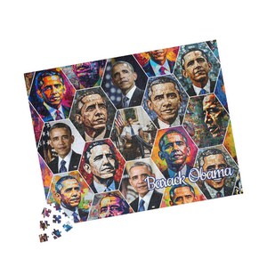 Jigsaw Puzzles for Adults, Barack Obama Art, Unique Gift for Her/him ...
